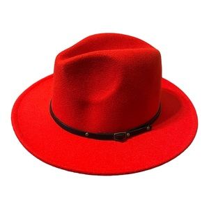 Accessories | Red Fedora | Poshmark